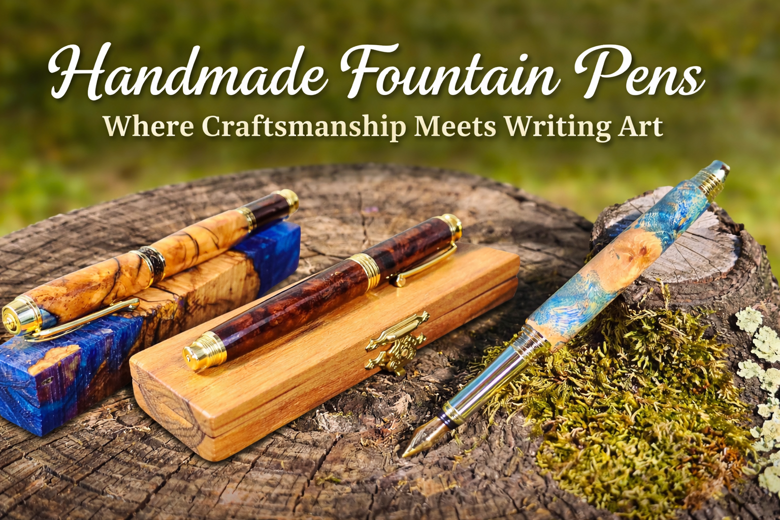Handmade Fountain Pens | Artisan Wooden Writing Instruments – PipejaWood