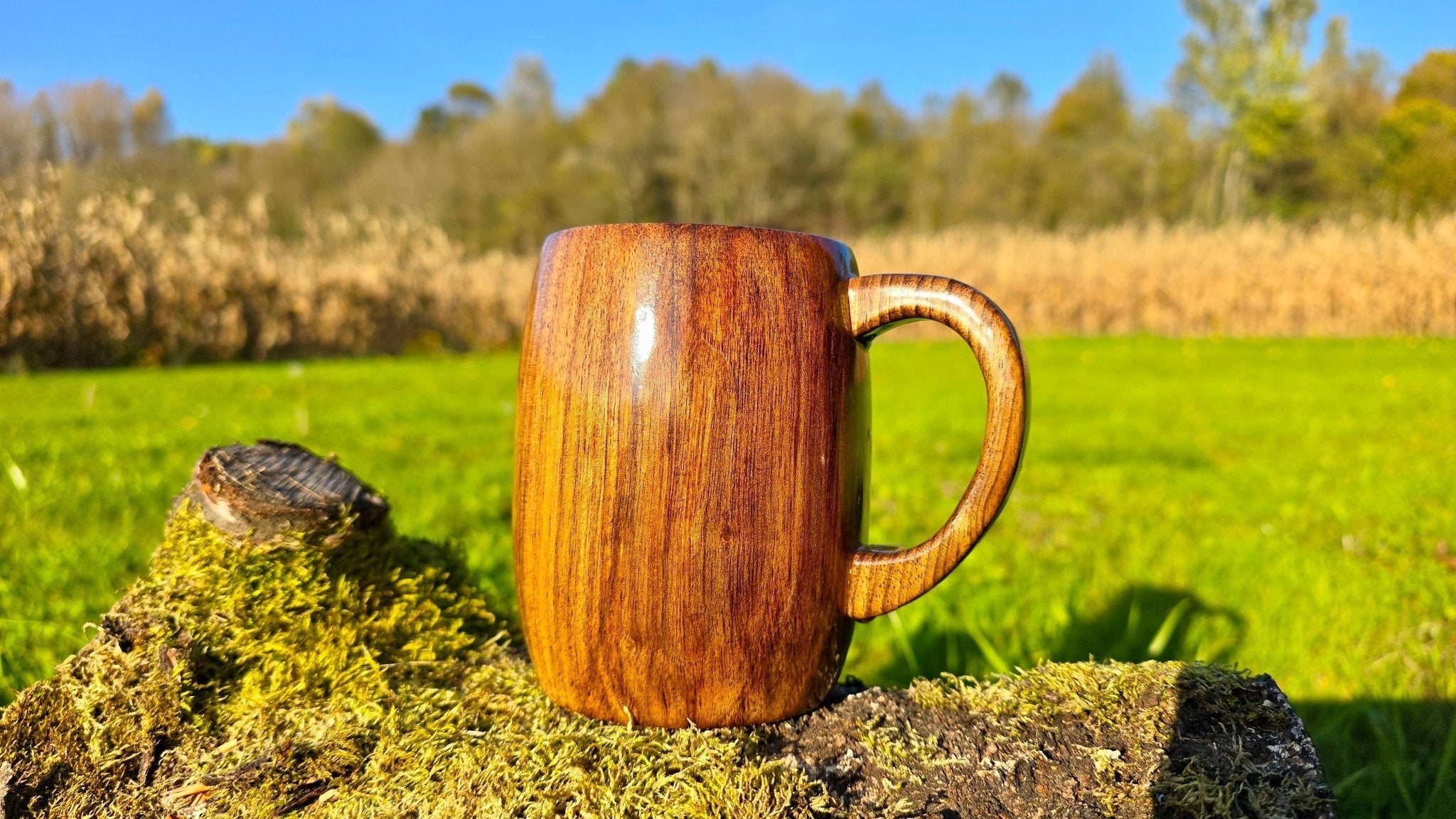 Handmade Walnut Beer Mug – 0.5L, Epoxy Resin or Danish Oil Finish ...